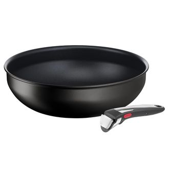 T-fal Ingenio Eco Resist On Kochgeschirr, 3 p, stapelbar, Induktion, leicht zu reinigen, Antihaftbeschichtung, Kochstartanzeige, gesundes Kochen, L7679302