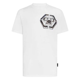 Philipp Plein Herren, Oberteile, Wei&szlig;, LGr&ouml;&szlig;e