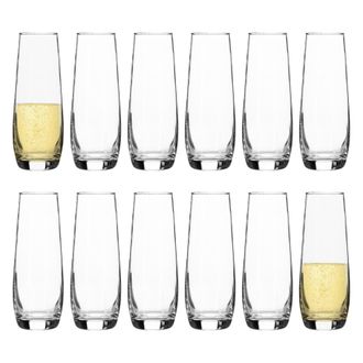 Argon Tableware Corto Stemless Champagnerfl&ouml;ten - 230ml - Pack Von 12 - Klar