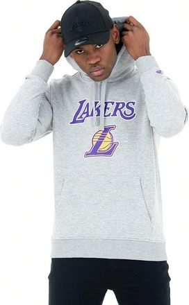 New Era NBA Los Angeles Lakers Team Logo Hoodie - Grau Größe 4XL, Farbe Grau