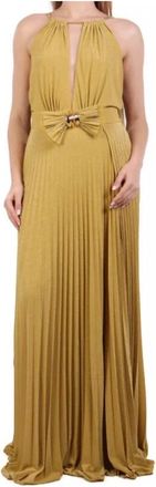 Elisabetta Franchi Femme, Robes, Jaune, Taille: 42 FR AB R13 51E2 V860 Maxi Dress
