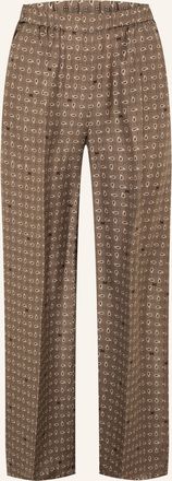 Max Mara Marlenehose Mxmvischio Aus Seide braun