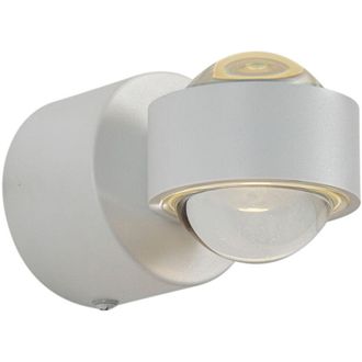 QAZQA lens - LED Applique murale - 1 lumi&egrave;re - &Oslash; 8 cm - Blanc - Design - &eacute;clairage int&eacute;rieur - Salon I Chambre I Cuisine I Salle &agrave; manger