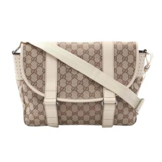 Gucci unisex, Pre-owned, Beige, Taille: ONE Size Sac &agrave; main en toile GG Pre-owned