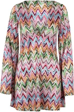 Missoni Femme, Robes, Multicolore, Taille: 36 FR Mini-robe &agrave; Manches Kimono