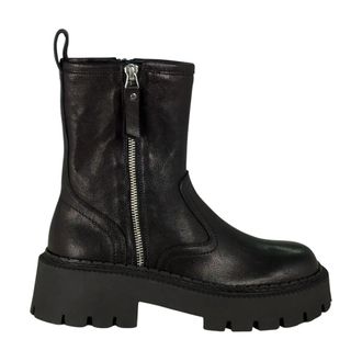 Vic Mati&eacute; Bottes Combat Bob Essential Zip - Femme - Chaussures - Noir - Taille: 37 EU