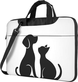 Generic Silhouette Sac pour ordinateur portable de 15,6 avec bandouli&egrave;re - Housse de protection antichoc pour ordinateur portable de 15,6 - Pour homme et femm