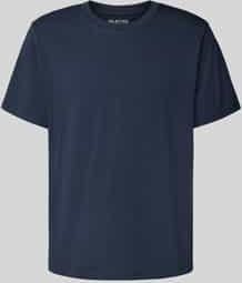 Selected Regular Fit T-Shirt aus Baumwoll-Mix Modell ASPEN