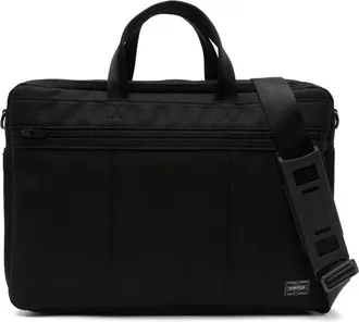 Porter-Yoshida & Co. Laptoptasche mit Logo-Detail - Schwarz