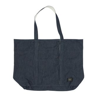 Porter-Yoshida & Co. Homme, Sacs, Bleu, Taille: ONE Size Jean Tote Bag (L) Rigide