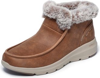 Skechers Glacial Ultra Damen-Stiefelette, Kastanienbraun, Gr&ouml;&szlig;e 37, kastanienbraun, 37.5 EU