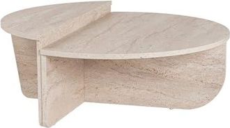 Dmora Couchtisch Wand 90x60x35h cm Beige Rechteckig