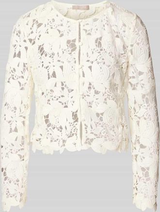 Christian Berg Cocktail Regular Fit Jacke aus floraler Spitze