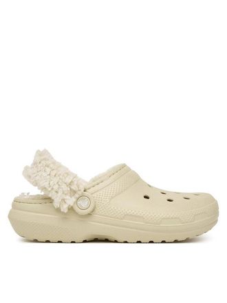 Crocs Pantoletten Classic Fleece Lined Clog Quartz 211396 Beige