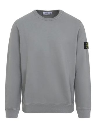 Stone Island pull à patch logo - Gris