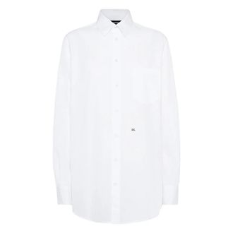 Dsquared2 Wei&szlig;e Maxi Dean Hemd - - Blouses & Shirts - Damen - Wei&szlig; - XS