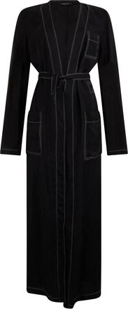 Fabiana Filippi Femme, Robes, Noir, Taille: 46 FR &Eacute;l&eacute;gante robe longue noire avec une ceinture raffin&eacute;e