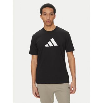 adidas T-Shirt Future Icons 3 Bar Logo JI8770 Schwarz Regular Fit