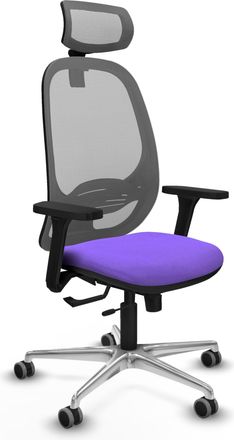 Piqueras y Crespo Cilanco &Uuml;berwachungsstuhl mit 3D-Armen, h&ouml;henverstellbare Lendenwirbelst&uuml;tze und h&ouml;henverstellbares Kopfteil und Neigungsverstellung. Ausgestattet mit