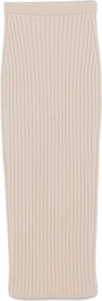Max Mara Gerippter Midirock - Nude