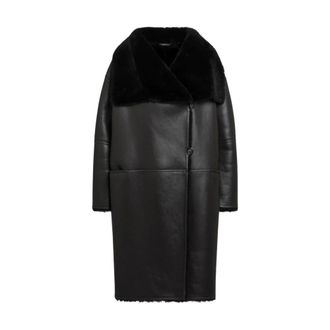 Toteme Manteau portefeuille en shearling - Femme - Manteaux - Brun - Taille: 38 FR