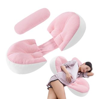 Generic Kissen zur Unterstützung der Schwangerschaft - weiche Schwangerschaftsecke für Bauch und Rücken, atmungsaktives Bettkissen | tragbarer Seitenschläfer 