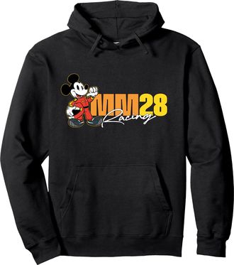 Disney MM28 Racing Mickey Mouse Race Car Driver Logo Pullover Hoodie