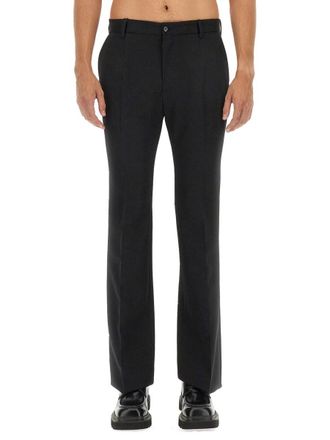 Dolce & Gabbana Virgin Wool Trousers - Black
