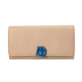 Bulgari Pre-owned Vintage Long Wallet (bi-fold) - Femme - Pre-owned - Beige - Taille: ONE Size