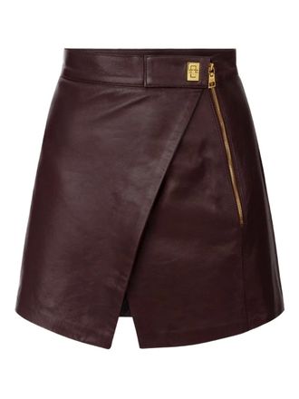 Elisabetta Franchi Asymmetrischer Minirock - Braun