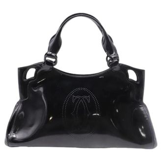 Cartier Pre-owned Small Marcello Tote Bag aus Lackleder - - Pre-owned - Damen - Schwarzk - ONE SIZE