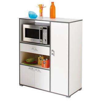 Demeyere Buzz K&uuml;chenschrank, Spanplatte und Melamin, Weiss, 90 x 112 x 40 cm, Wei&szlig;