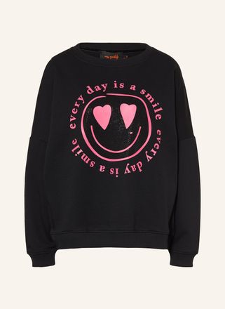 Miss Goodlife Miss Goodlife Sweatshirt Mit Schmucksteinen schwarz