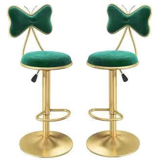 Generic Samt-Barhocker, Thekenh&ouml;he, 360&deg; drehbare Barhocker mit R&uuml;cken- und Fu&szlig;st&uuml;tze, K&uuml;chen-, Pub-, Caf&eacute;-, ESS- und K&uuml;cheninsel-Barhocker, 136 kg