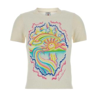 Casablanca Lereol T-Shirt - - Knitwear - Damen - Wei&szlig; - XS