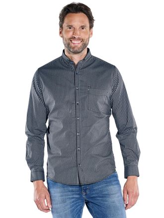 Engbers Herren Herren Langarm-Hemd Gemustert, Saphirblau, 39445, Saphirblau in Gr&ouml;&szlig;e 4XL