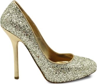 Miu Miu escarpins à paillettes 120 mm - Or