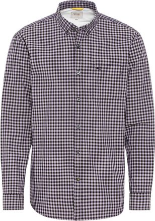 Camel Active Herren Vichy Karohemd aus Reiner Baumwolle Lila, Menswear-XXL