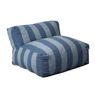 Oviala Gartensessel, gestreift, f&uuml;r modulares Sofa, Blau Pacific - Mixi