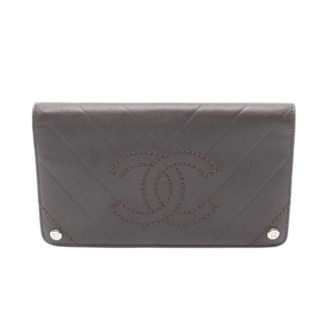 Chanel Portefeuille en cuir vintage Pre-owned - Femme - Pre-owned - Brun - Taille: ONE Size