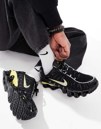 Nike Shox TL - Baskets - Noir et jaune