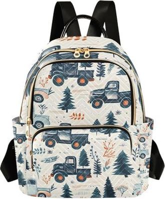 Mnsruu Mini sac à dos pour femme, motif arbre vintage, petit sac à dos tendance pour femme, sac à dos décontracté, Multi453, S
