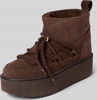 INUIKII Boots aus Leder mit Plateausohle Modell CLASSIC LOW PLATFORM