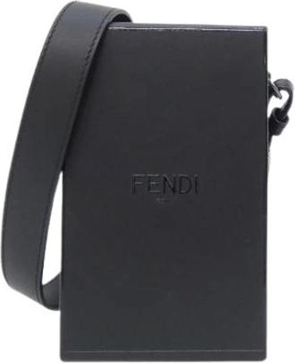 Fendi Sac bandouli&egrave;re en cuir Pre-owned - Femme - Pre-owned - Noir - Taille: ONE Size