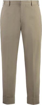 PT01 Pt01, Homme, Pantalons, Beige, Taille: XL Pantalon de ville coupe ajust&eacute;e