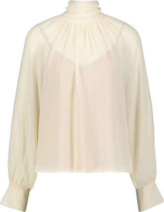 Vince Damen Bluse aus Cr&ecirc;pe