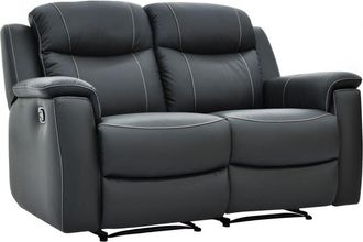 Vente-Unique Vente-unique - Canapé 2 places relax evasion en cuir - Gris