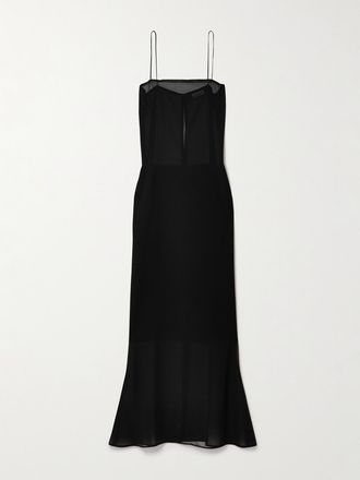 Jacquemus Robe Du Soir En Crêpe Brezza - Noir
