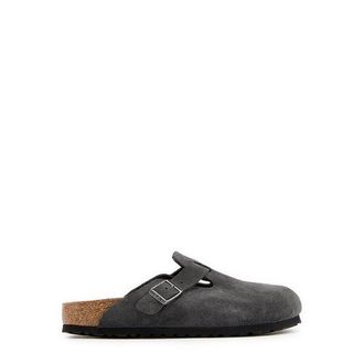 Birkenstock Mules Boston unies en cuir