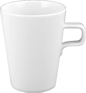 SELTMANN WEIDEN 001.710909 No Limits - Becher mit Henkel/Henkelbecher/Kaffeebecher - 0,45 l - Porzellan - weiß